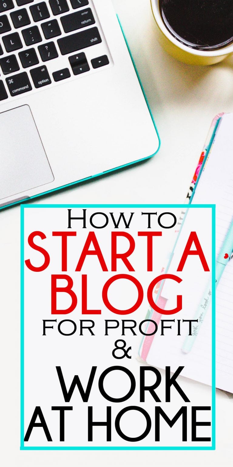 How to Start a Blog for Profit and Work From Home - Mommy on Purpose