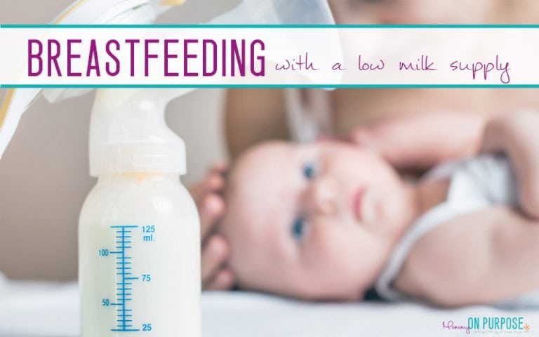 Breastfeeding With a Low Milk Supply - Mommy on Purpose