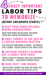 The Hands-Down Best Labor Advice Ever - Mommy on Purpose