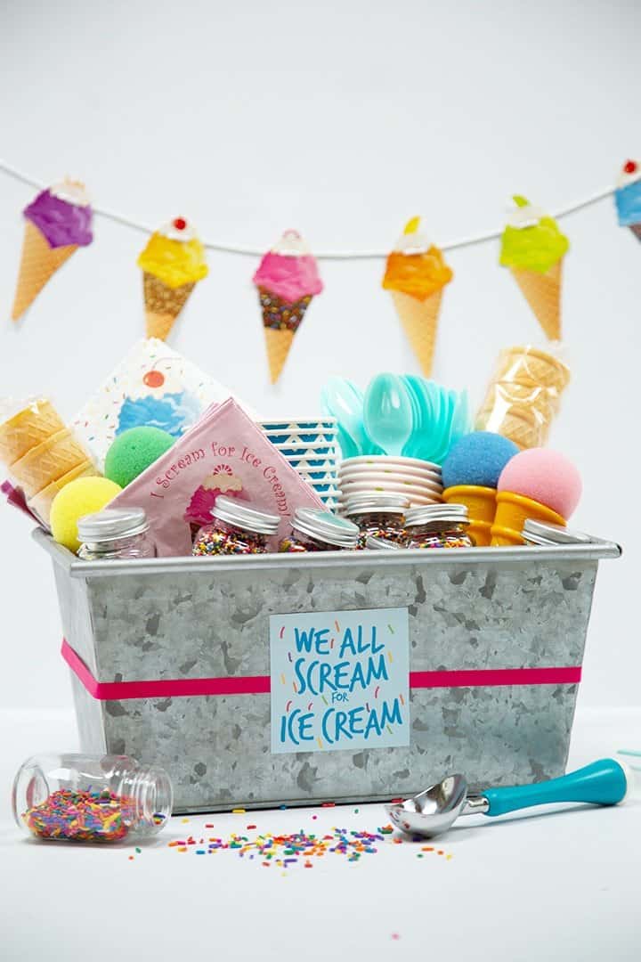 Ice Cream Gift Basket