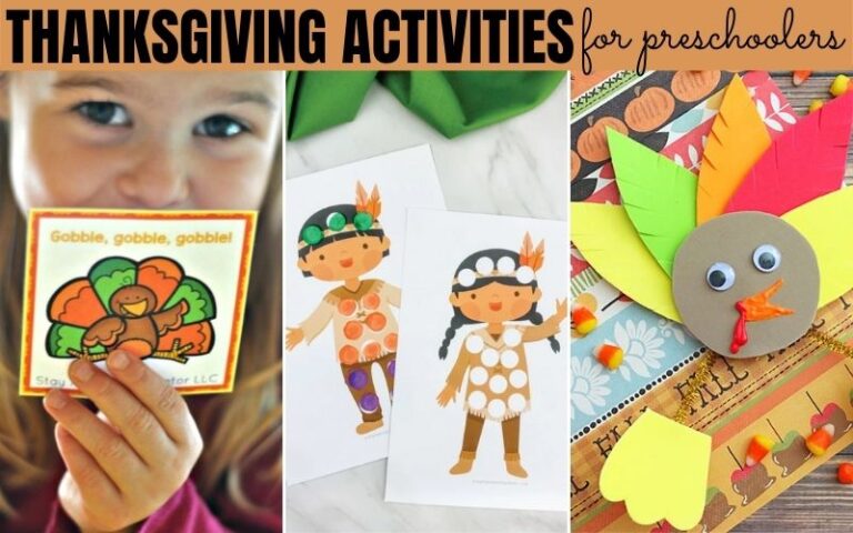 26+ Fun Thanksgiving Activities for Preschoolers - Mommy on Purpose