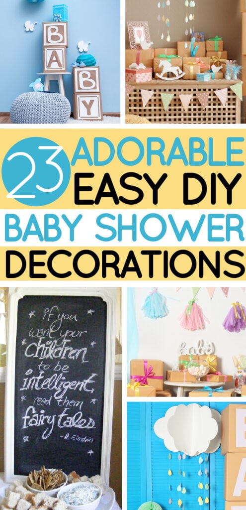 23 Easy DIY Baby Shower Decorations (That'll Wow Them) - Mommy on Purpose