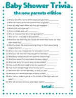 65+ Fun Baby Shower Trivia Questions to Use at Your Next Baby Shower ...