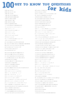 102 Best Fun Get to Know You Questions to Ask Kids