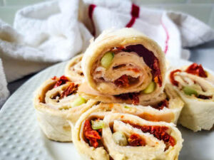 Easy Turkey Hummus Pinwheels - Mommy on Purpose