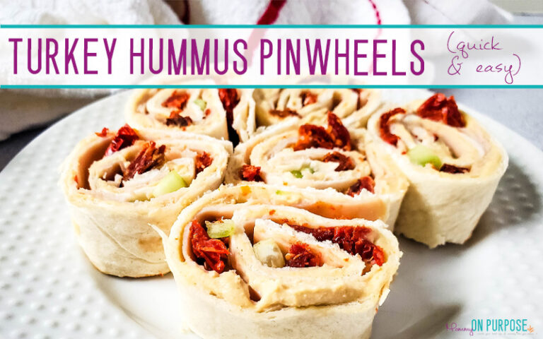 Easy Turkey Hummus Pinwheels - Mommy on Purpose