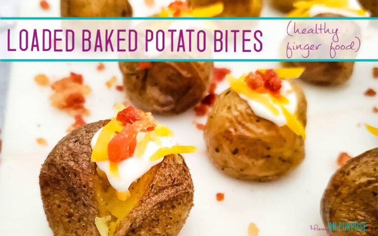 Easy Loaded Mini Baked Potato Bites - Mommy on Purpose