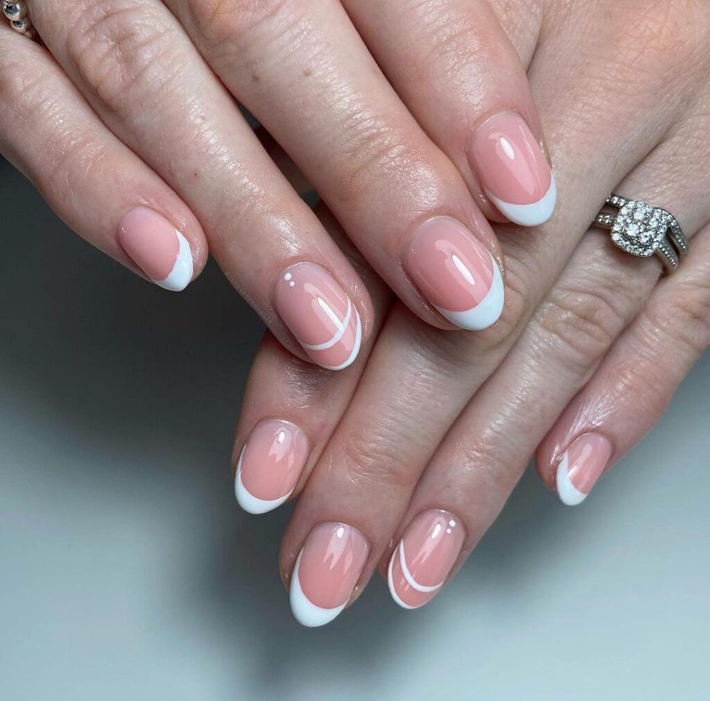 Minimalist Nails Featuring Neutral Colors and Simple Designs