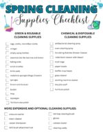 Thorough Spring Cleaning Checklist with Free Printables