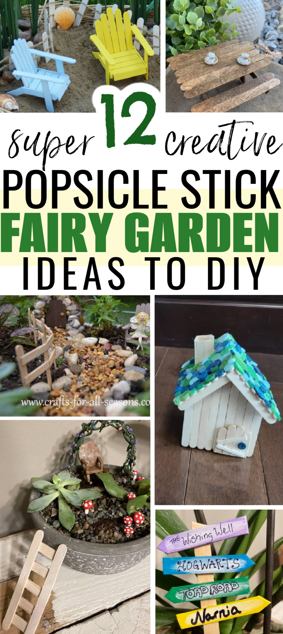 12 DIY Popsicle Stick Fairy Garden Ideas - Mommy on Purpose
